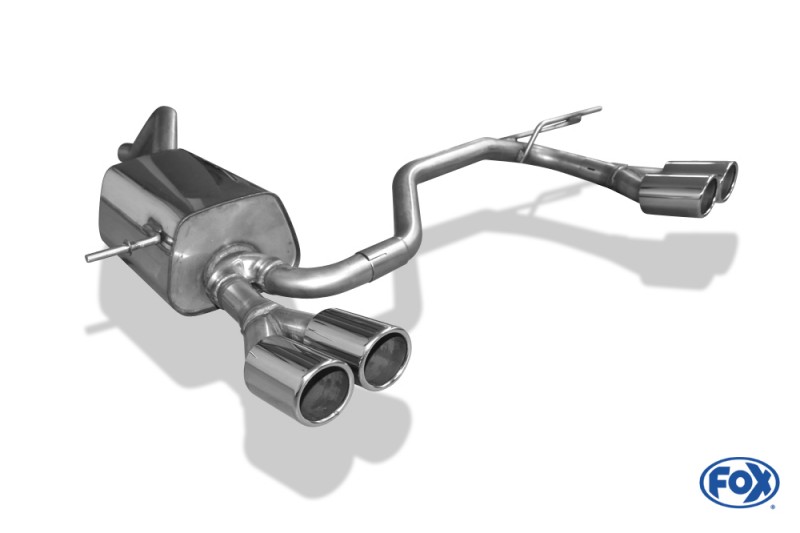 Renault Clio IV Endschalldämpfer Ausgang rechts/links - 2x76 Typ 16 ...